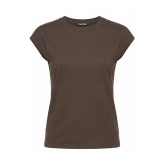 Tom Ford Femme, Tops, Brun, Taille: 38 FR T-Chemises