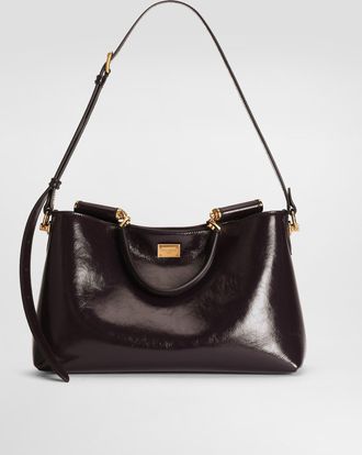 Dolce & Gabbana Medium Vittoria Calfskin Handbag - Frau Schulter- Und Umh&auml;ngetaschen Violett Onesize