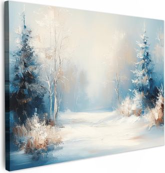 MuchoWow © Weihnachtsdeko Leinwandbild 70x50 cm Dekoration Wohnzimmer Bilder Pictures Weihnachtsgeschenke Decoration Living Room Deko Moderne Bild Geschenke Wi