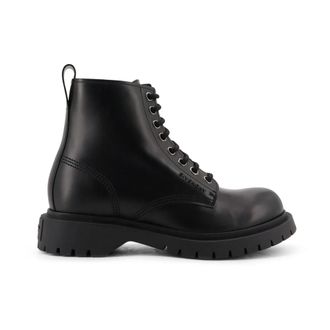 Givenchy Schwarze Schn&uuml;rlederstiefel Italien - - Shoes - Herren - Schwarzk - 40 EU