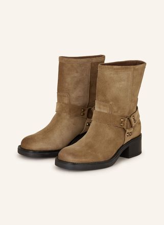 Mrs & Hugs Mrs & Hugs Biker Boots beige