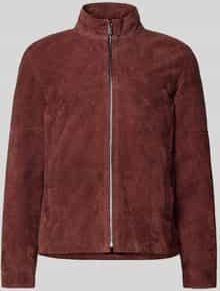 Strellson Regular Fit Lederjacke aus echtem Ziegenvelours Modell JIMMY-S