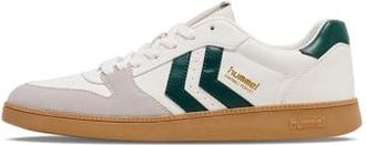 Hummel Baskets de handball parfaites pour adultes - Respirantes - Design l&eacute;ger - Taille, White Green, 43 EU