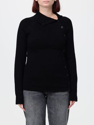 Dondup Pull &agrave; col roul&eacute; en viscose coupe slim avec boutons sur l&eacute;paule