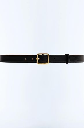 Fursac Ceinture fine &agrave; boucle carr&eacute;e en cuir - Taille 100 - Homme