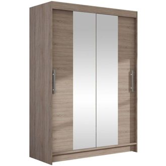 Mirjan24 Mobilier1 - Armoire Closico 133, Truffe ch&ecirc;ne, 200x120x58cm, Portes darmoire: Coulissantes, Nombre d&eacute;tag&egrave;res: 0