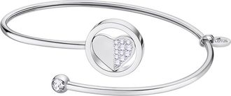 Lotus Armband für Damen aus Edelstahl mit Zirkonia in der Farbe Silber, Durchmesser: 66x2,5 mm, LS2169-2/2