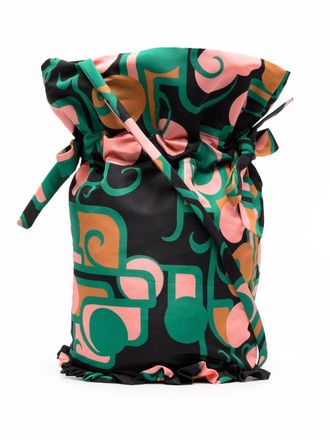 La DoubleJ sac à bandoulière Tree of Life - Noir