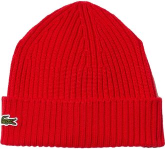 Lacoste Caps & M&uuml;tzen - Lacoste LACOSTE Unisex M&uuml;tze - Strickm&uuml;tze, Beanie - Gr. ONE SIZE - in Rot - f&uuml;r Damen