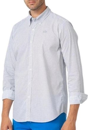 La Martina Chemise en popeline Diamond - Homme - Chemises - Bleu - Taille: XL