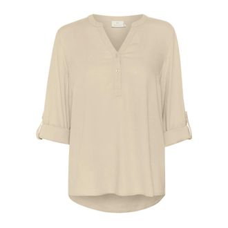 Kaffe KAmilia Blouse - Femme - Blouses et Chemises - Beige - Taille: 36 FR