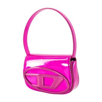 Diesel Womens 1dr Shoulder Bag Pink Calfskin