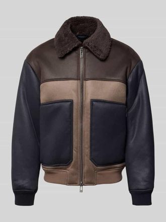 A|X Armani Exchange Blouson in Leder-Optik mit Zweiwege-Rei&szlig;verschluss