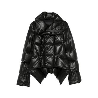 Rick Owens Gesteppte Lederjacke - - Jackets - Damen - Schwarzk - XS