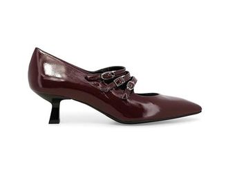 Melluso D Confortable Collier en Cuir Verni pour Femme avec Brides de Bordure e5201 36.5