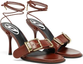 Diesel Calf Leather Stiletto Heels - Brown