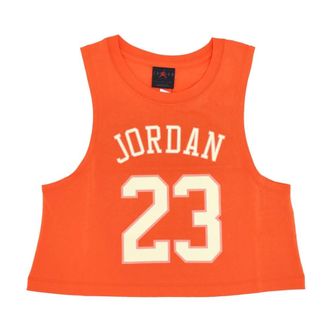 Nike Jordan Femme, Sport, Orange, Taille: 42 FR Hauts sans manches