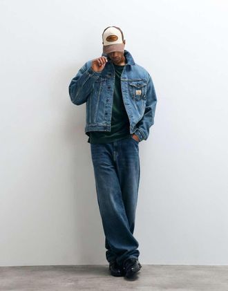 Carhartt Work in Progress Helston veste en jean bleue