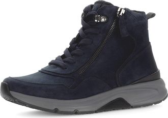 Gabor Damen Chelsea Boots, Frauen Stiefeletten,halbstiefel,Kurzstiefel,uebergangsschuhe,uebergangsstiefel,flach,Nightblue(Flausch),38.5 EU / 5.5 UK