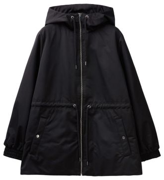 Benetton Damen 27wzdn054 Jacke, Schwarz 100, S