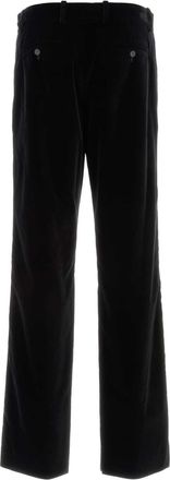 Fendi Cotton-Viscose Blend Trousers - Black