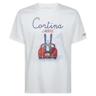 MC2 Saint Barth T-shirt classique en tissu chaud Cortina J Arrive - Homme - Tops - Blanc - Taille: M