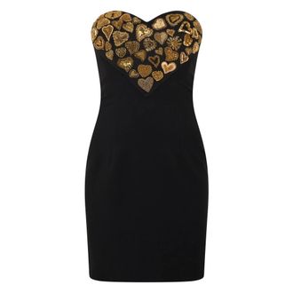 Moschino Damen, Kleider, Schwarzk, 2XSGr&ouml;&szlig;e