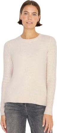 Cecil 3016899 Pull avec détails tricotés, Oat Milk Beige mélangé, XXL Femme