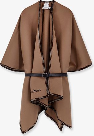 Max Mara Mxacolomba virgin wool cape with belt - MAX MARA - gender_Woman