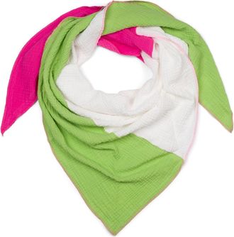 styleBREAKER Tuch 3-Farbiges Musselin Dreieckstuch