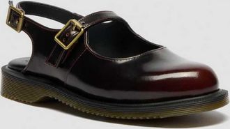 Dr. Martens Madaline Mary Jane Rub Off Leder Sling Back Schuhe in Rot, Gr&ouml;&szlig;e: 36