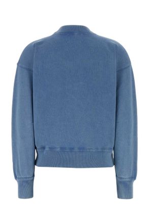 Isabel Marant Womens Sweatshirt Blue Cotton Polyester Sweater
