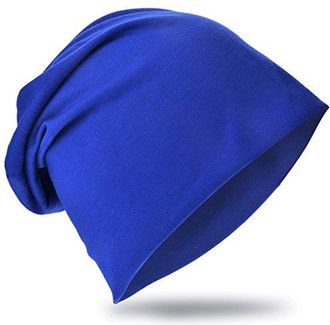Miobo Bonnet souple en jersey unisexe Couleurs unies - bleu - Taille unique