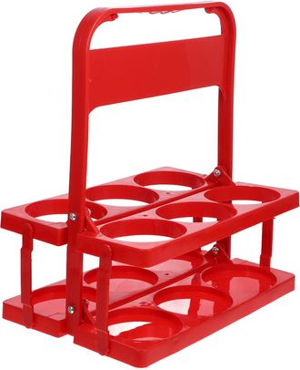 DOITOOL Faltbarer Großer Kunststoff Bierflaschenhalter Bierkorb Tragbarer Flaschenkorb Bierregal für Getränkeaufbewahrung und Partys Wiederverwendbar