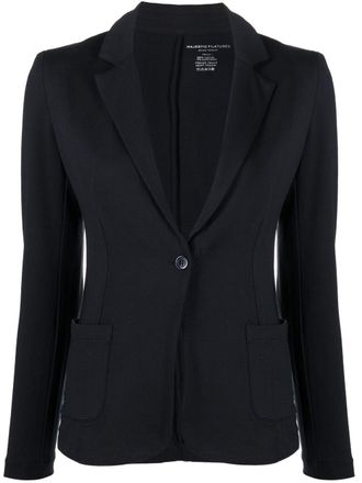 Majestic Filatures blazer cintr&eacute; &agrave; simple boutonnage - Bleu