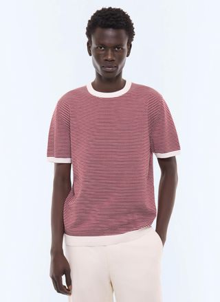 Fursac T-shirt &agrave; rayures en coton merceris&eacute; - Taille XXL - Homme