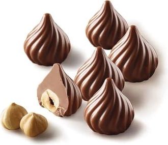 Silikomart 199384 3D-Pralinenform Flamme - 15er Form Braun