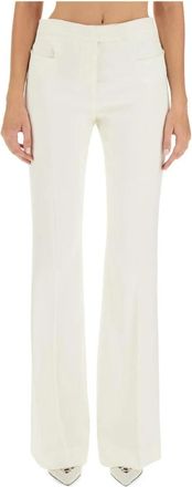 Tom Ford Femme, Pantalons, Blanc, Taille: 36 FR Pantalon &Eacute;vas&eacute; Taille Haute