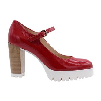 Luca Grossi Elegante Mary Jane Pumps Roccella - - Shoes - Damen - Rot - 37 EU