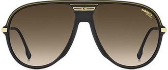 Carrera SUN lunettes, mod&egrave;le C SPORT 06, couleur MATTE noir or, verre 61 mm, pont 14 mm