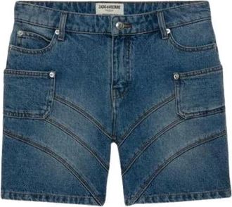 Zadig&Voltaire Femme, Shorts, Bleu, Taille: 40 FR Bays Denim Shorts
