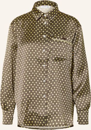 Lacoste Hemdbluse Aus Satin braun