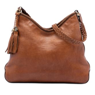 Gucci Tan Leather Marrakech Shoulder Bag