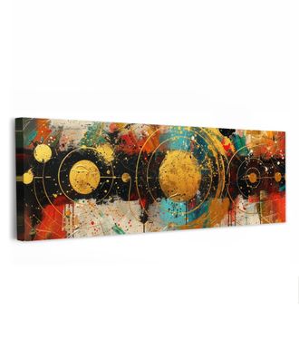 MuchoWow &copy; Bilder Gro&szlig; 300x100 cm Wohnzimmer Deko Modern Wandbild XXL Kunstdruck auf Leinwand Bild Schlafzimmer &uuml;ber Bett Room Decor Geschenke Kunst - Abstrakt