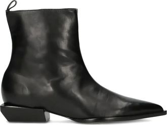 Schutz bottines en cuir à fermeture zippée - Noir