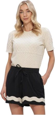 Object Objnoa S/S RE Strickpullover - - Knitwear - Damen - Beige - XS