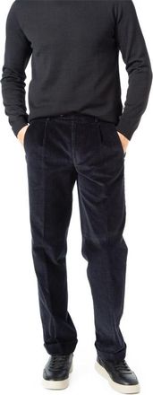 Hiltl Herren Bundfaltenhose blau Cord