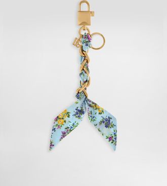 Dolce & Gabbana Printed Satin Keychain - Frau Collection Multicolor Onesize
