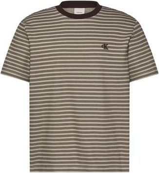 Calvin Klein T-shirt &agrave; rayures en coton m&eacute;lang&eacute;