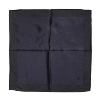Dolce & Gabbana Luxuri&ouml;ser Seidenlogo-Foulard-Schal - - Accessories - Herren - Blau - ONE SIZE